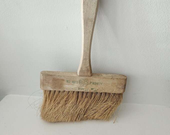 Vintage Wright Bernet White Wash-wood Wallpaper Brush. Krafty Hand ...