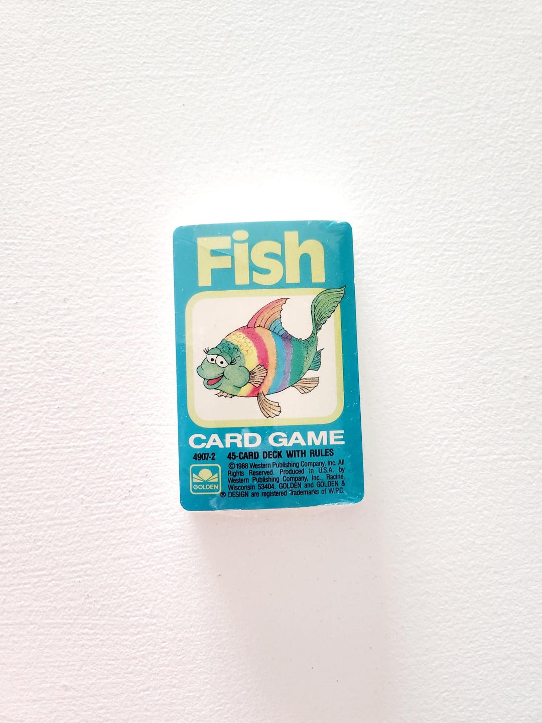 Vintage Fish Playing Card Game Retro Character Picture Cards 1988 ...
