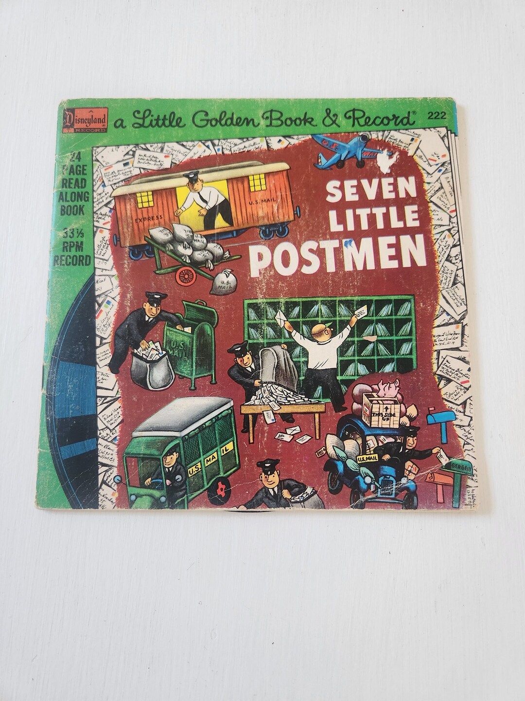 Seven Little Postmen Book & Record Set -- 1970s Vintage Children's Book ...