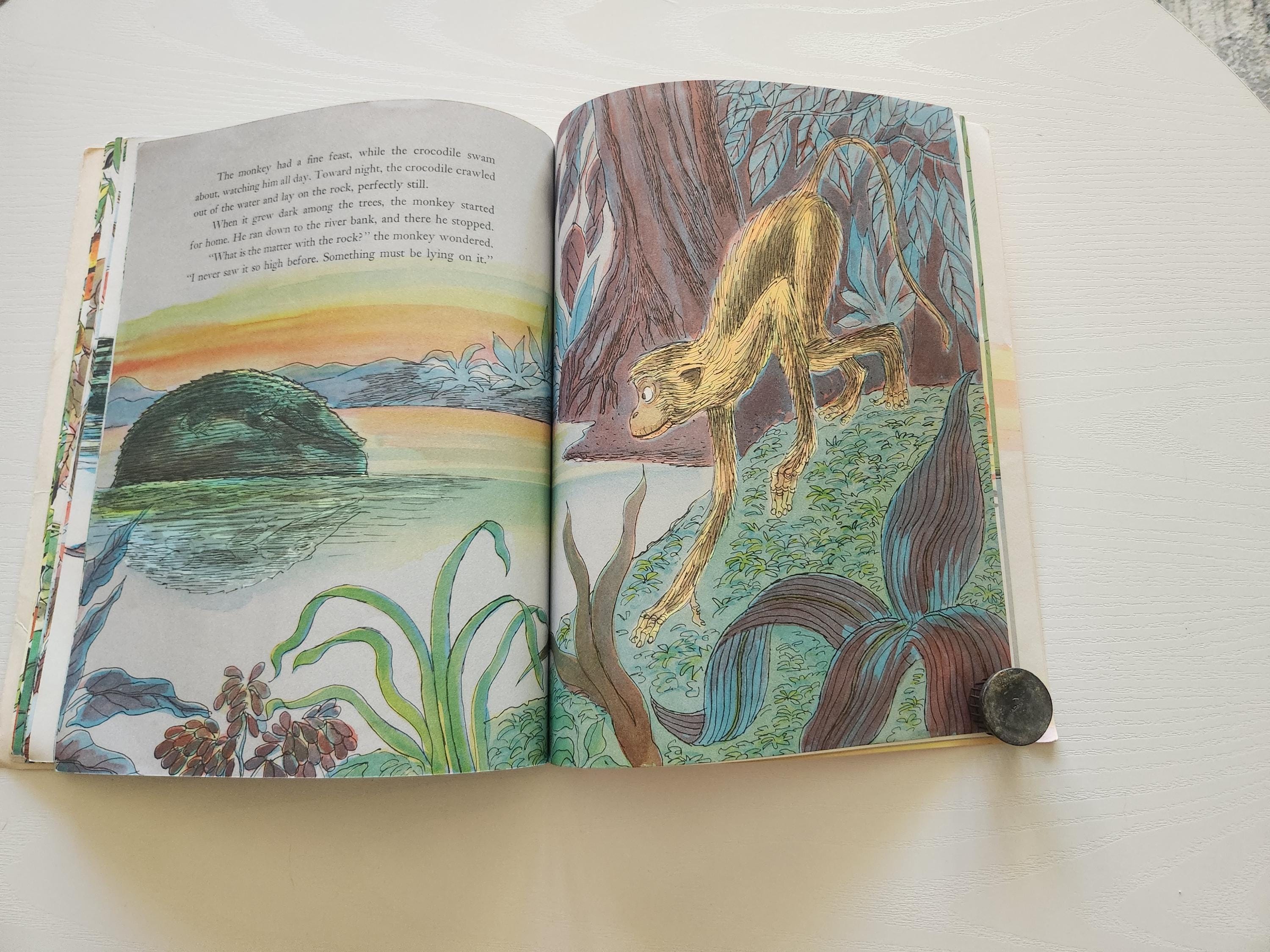The Monkey & the Crocodile A Jataka Tale From India by Paul Galdone ...
