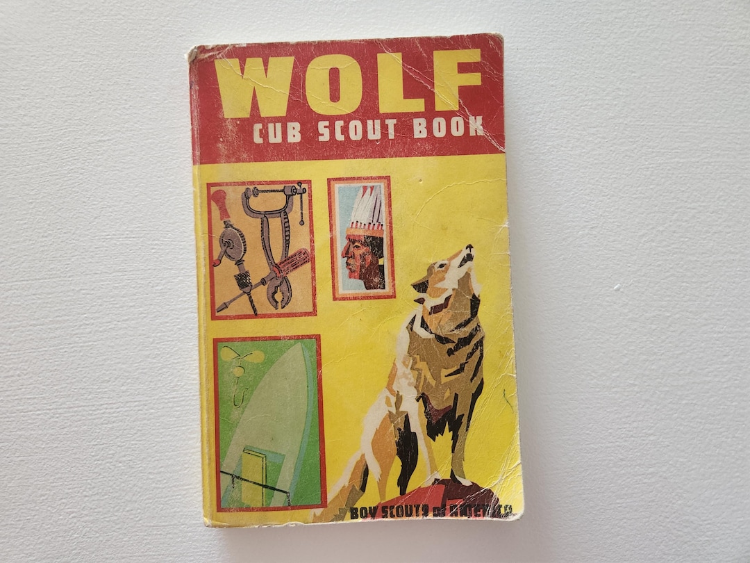 Wolf Cub Scout Book -- 1977 Vintage Boy Scouts of America Children's Book -- Boy Scouts Books ...