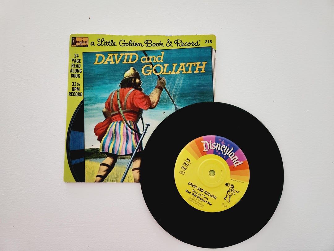 Vintage Little Golden Book and Record David & Goliath Read and Listen ...