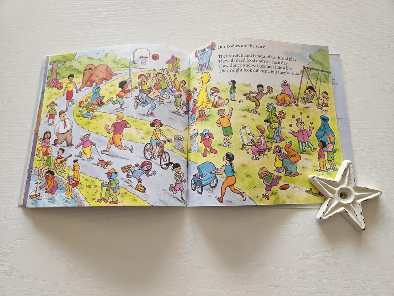 Vintage Sesame Street Book - We're Different, We're the Same (1992) - Etsy