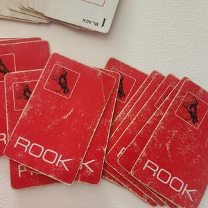 Vintage Rook Playing Card Game -- 1959 Vintage Card Games -- Family ...