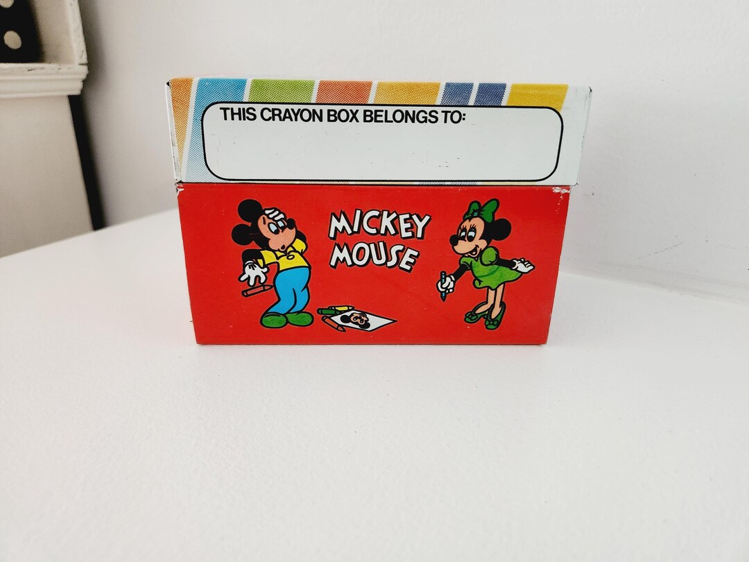 Vintage Mickey Mouse Club Crayon Tin - Chein Playthings, USA - Etsy