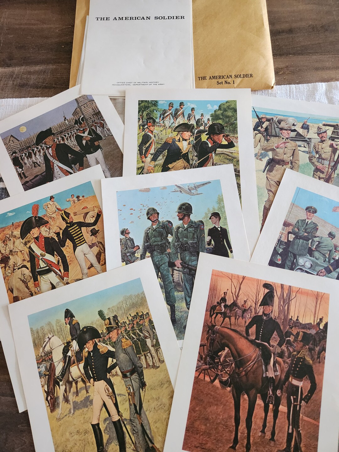 Vintage American Soldier Prints by Charles Mcbarron Set #1 -- Military ...