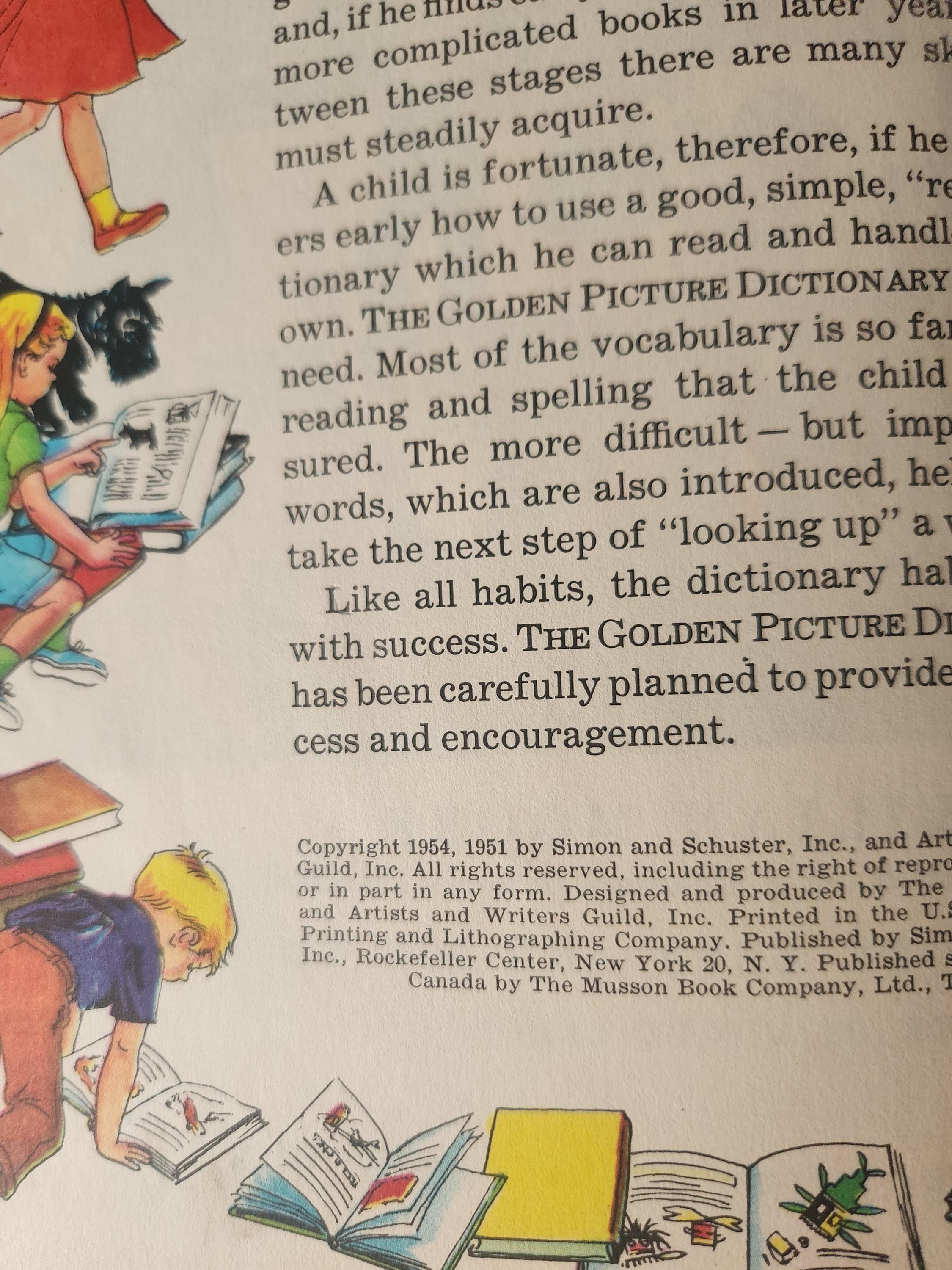 The Golden Picture Dictionary for Beginning Readers by Lilian Moore ...
