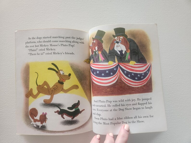 Vintage Mickey Mouse & Pluto Pup Little Golden Book (1974) - Etsy