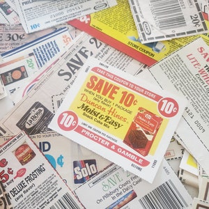 Vintage Coupons -- Lot of 50 Manufacturer's Grocery Coupons -- Paper ...