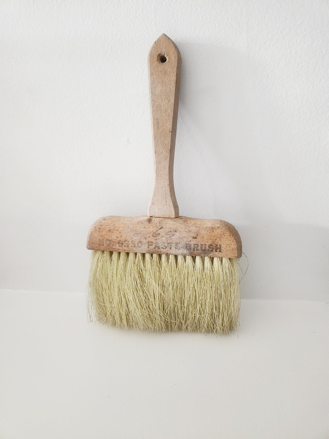 Vintage Wallpaper Paintbrush Wood Handle -- Old Paint/wall Paper Brush ...