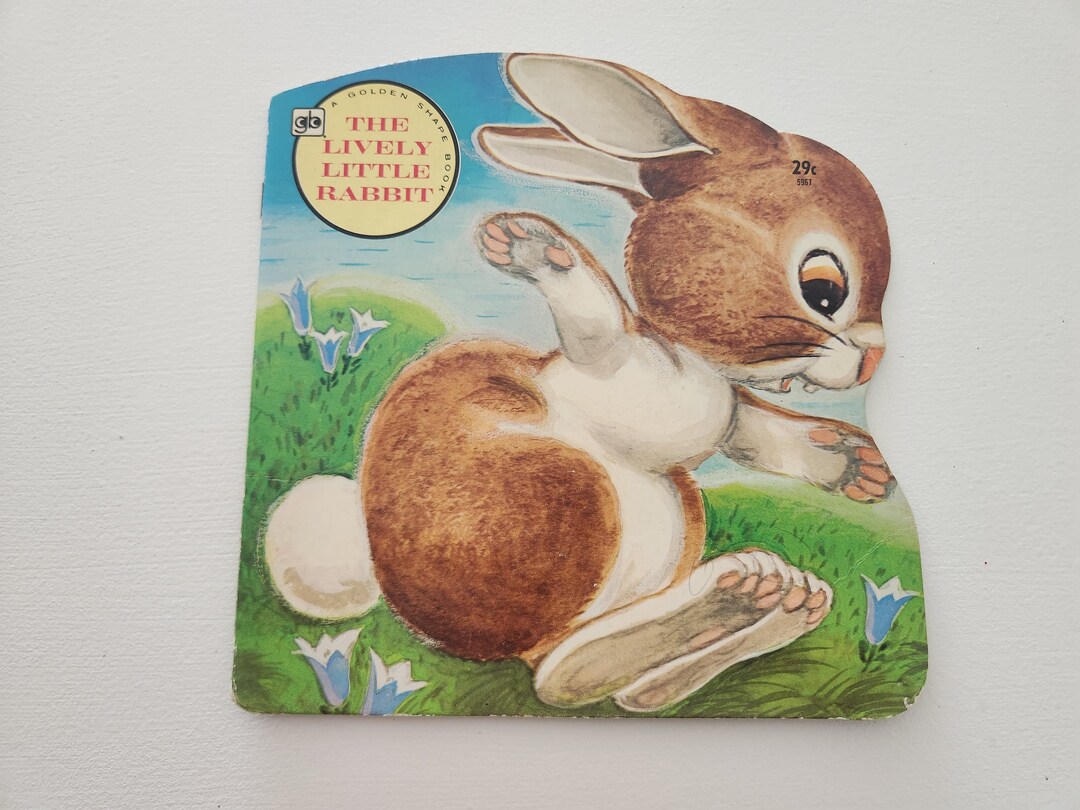 The Lively Little Rabbit 1972 Vintage Children's Book Picture Books ...