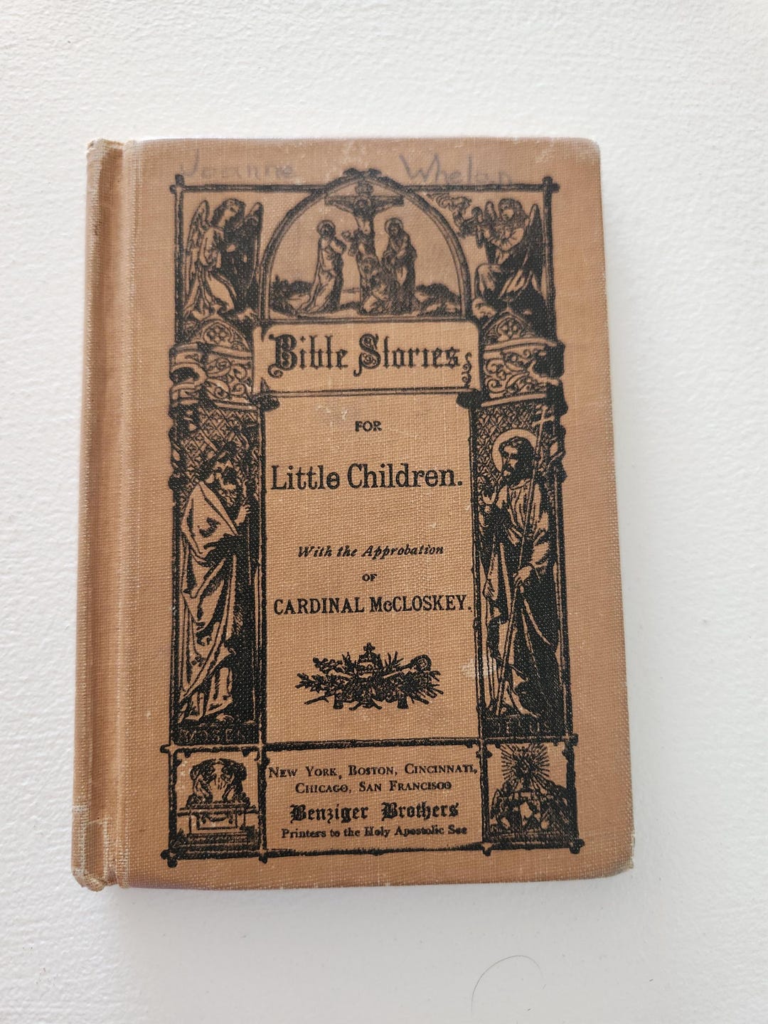 Bible Stories for Little Children by Benziger Brothers -- 1800s Antique ...