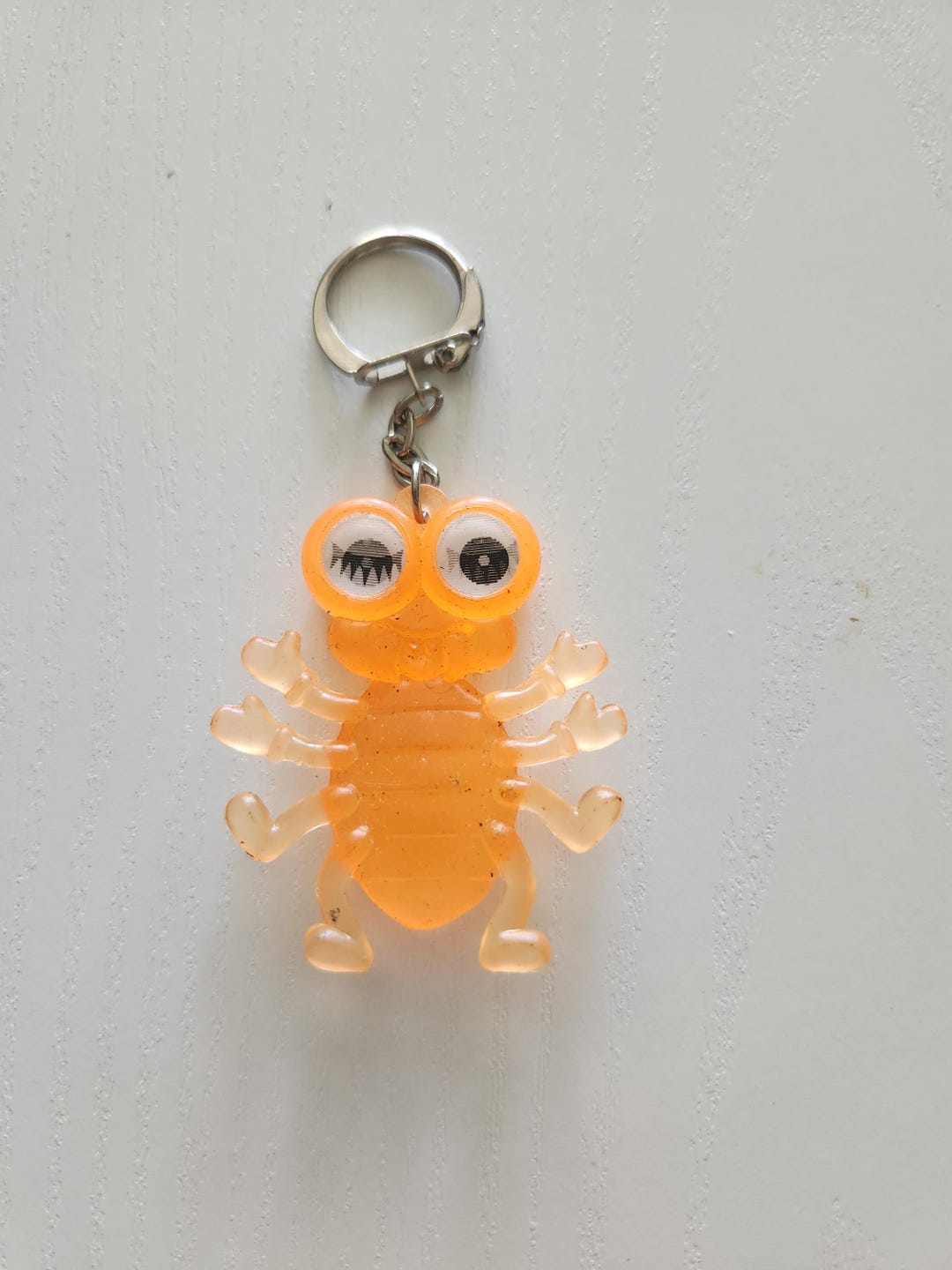 Vintage Lenticular Bug/insect Key Ring Chain -- Vintage Key Ring ...