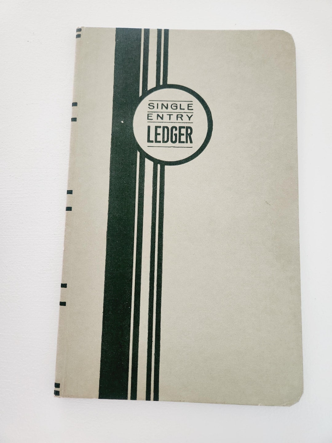 Vintage Single Entry Ledger Account Books Vernon Mcmillan -- Journal ...