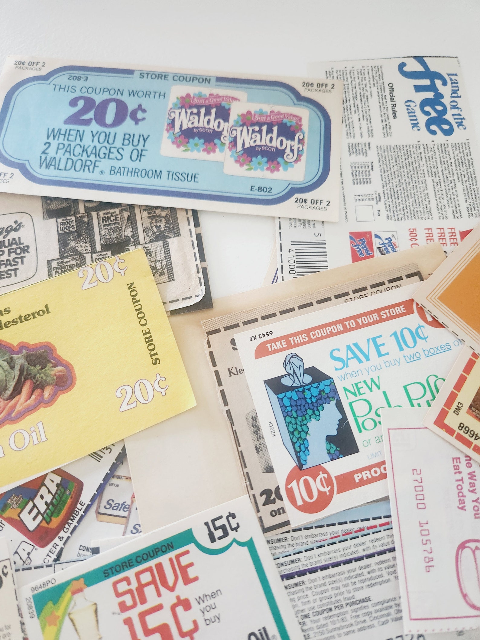Vintage Coupons -- Lot of 50 Manufacturer's Grocery Coupons -- Paper ...