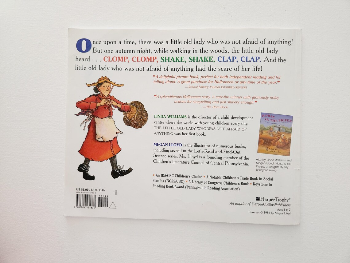 The Little Old Lady Who Was Not Afraid of Anything by Linda Williams ...