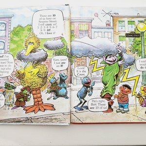Sesame Street 1 2 3 Storybook -- 1986 Vintage Children's Book ...