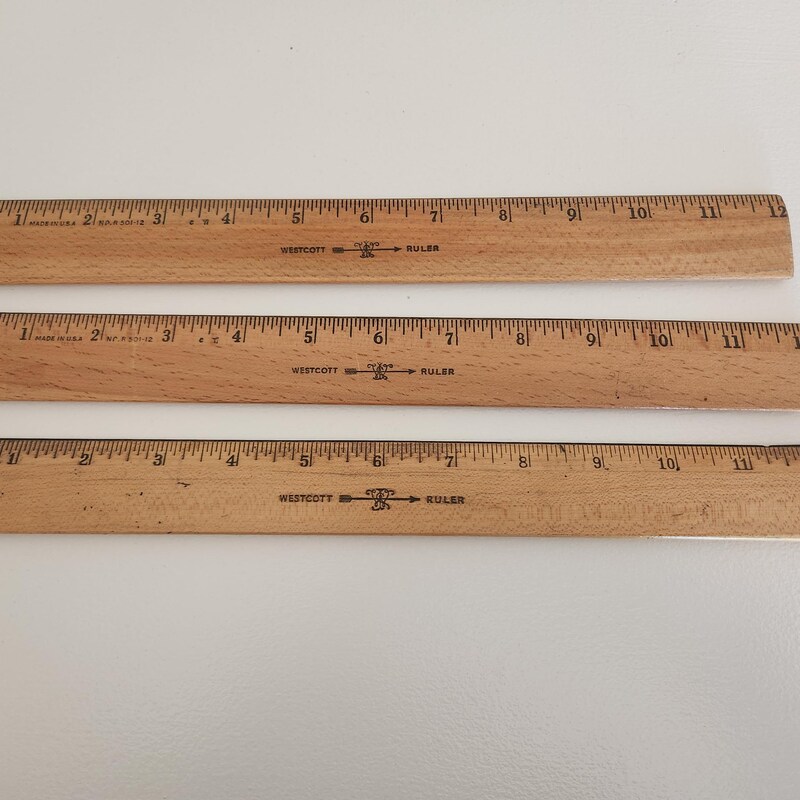 Vintage Wooden Ruler - Etsy
