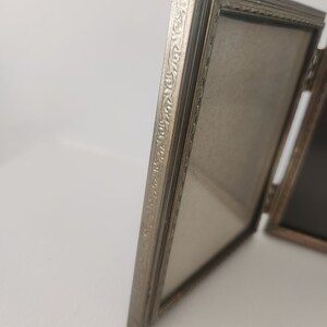 Vintage Two Sided Gold Metal Frame Vintage Photo Picture Frame Double ...