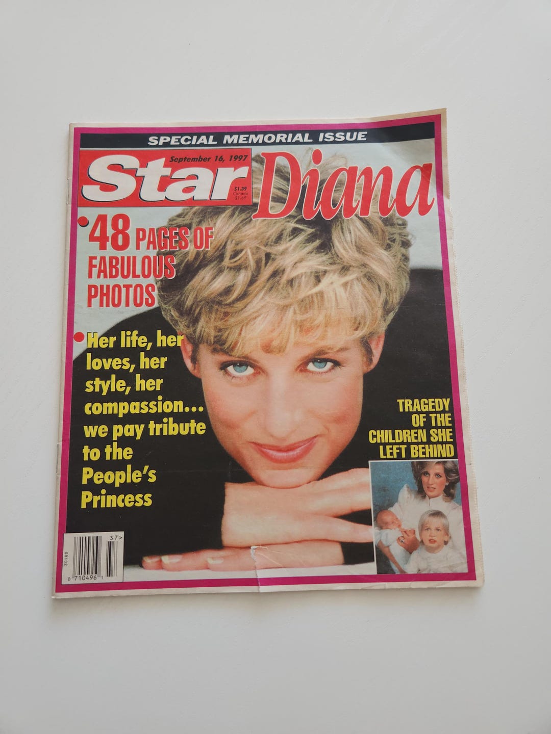 Princess Diana Memorial Issue Star Magazine -- Vintage the Star ...