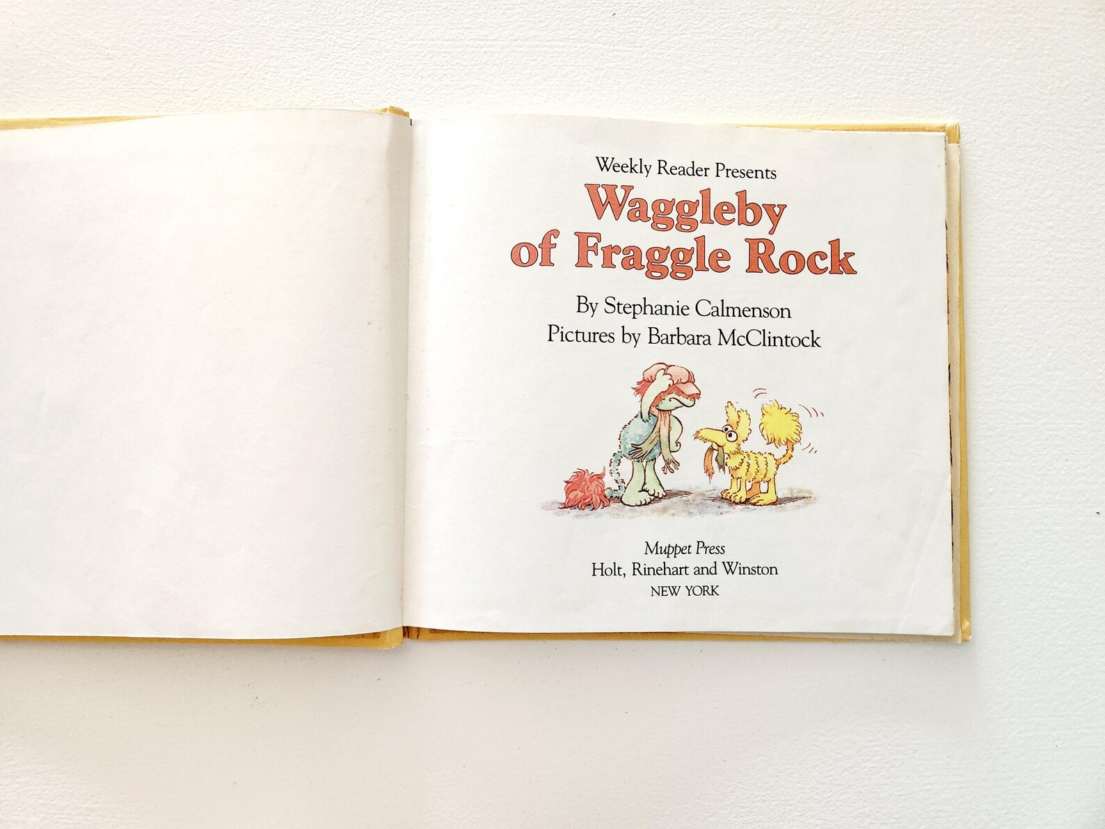 Waggleby of Fraggle Rock by Stephanie Calmenson -- 1985 Vintage ...