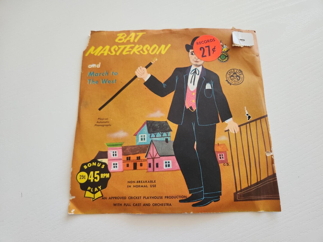 Bat Masterson and March to the West -- Vintage Children's Cricket ...