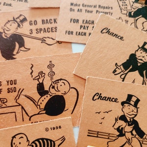 Vintage Monopoly Board Game -- Replacement Monopoly Game Pieces ...