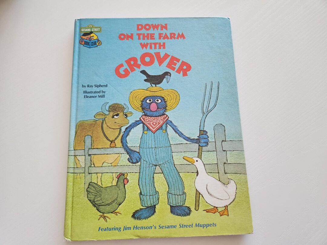 Vintage Grover's Farm Book – 1980 Sesame Street Hardback - Etsy