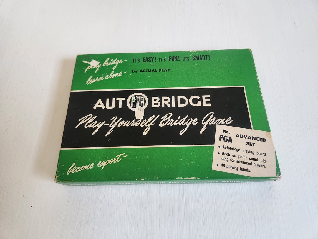 Vintage Auto Bridge Play Yourself Bridge Game by Actual Play. Metal ...