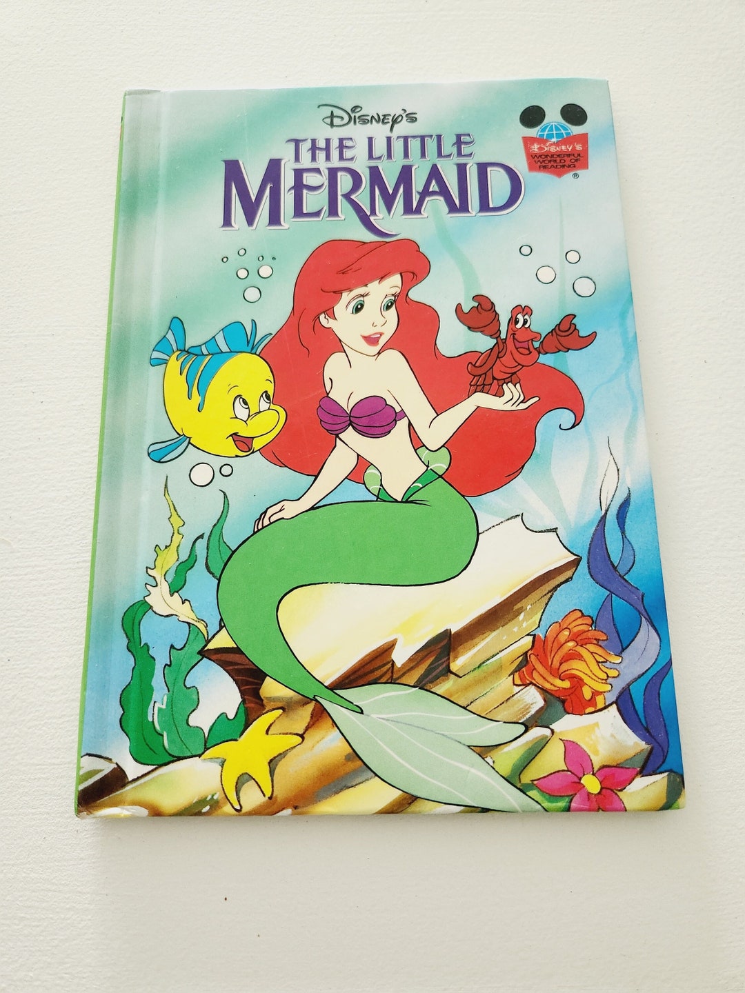 Disney's the Little Mermaid Grolier Book Club 1990s Vintage Children's ...