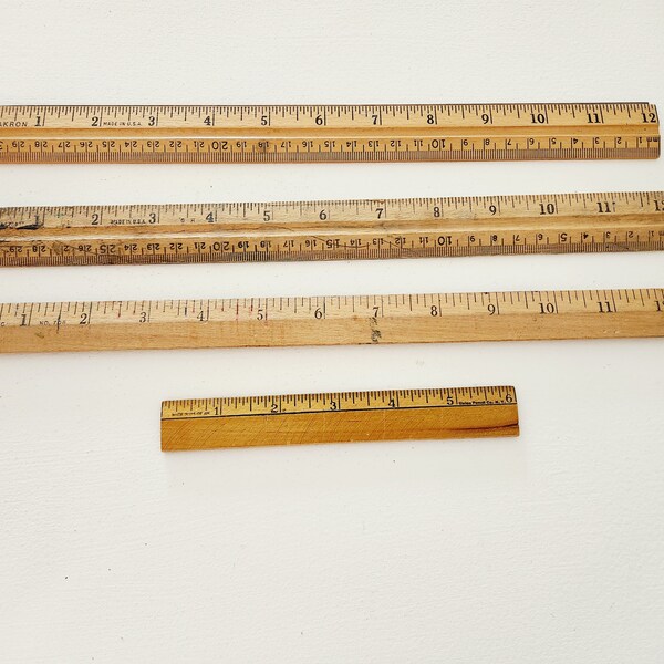 Vintage Wood Ruler - Etsy