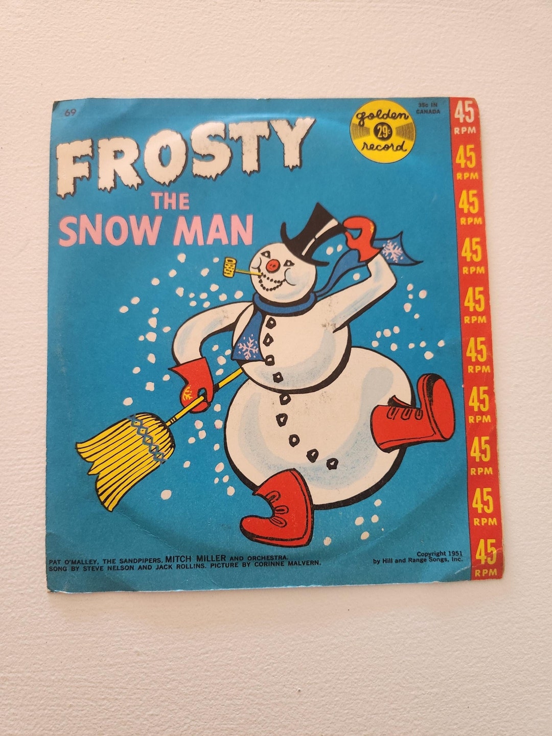 Frosty the Snowman Record -- 1951 Vintage Little Golden Children's ...