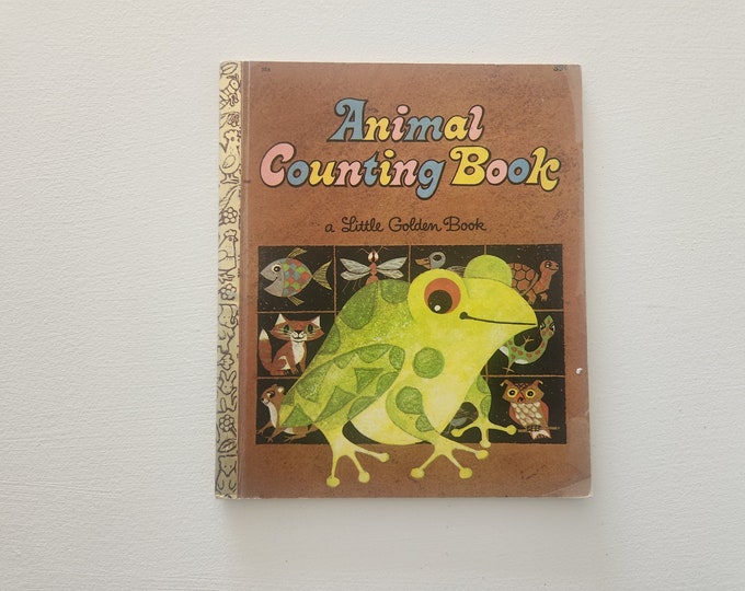 Animal Counting Book -- 1969 Vintage Children's Book -- A Little Golden ...