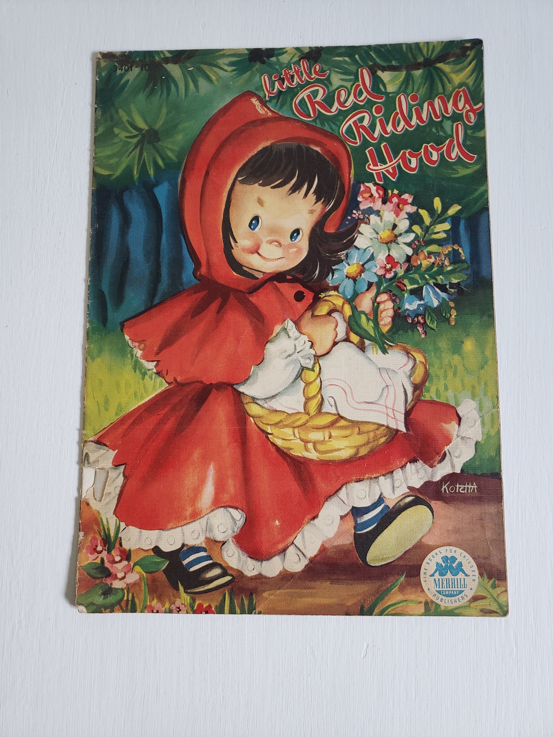 Little Red Riding Hood Illustration Vintage
