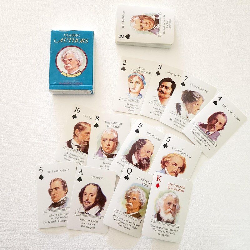 Authors Card Game - Etsy