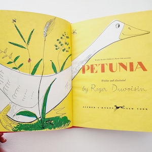 Petunia by Roger Duvoisin { 1950 } Vintage Children's Book -- Picture ...