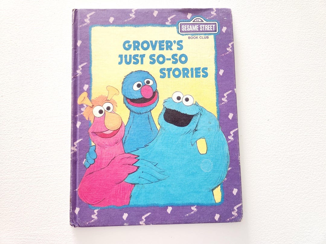 Sesame Street Grover's Just So-so Stories by Nancy Hall -- 1992 Vintage ...