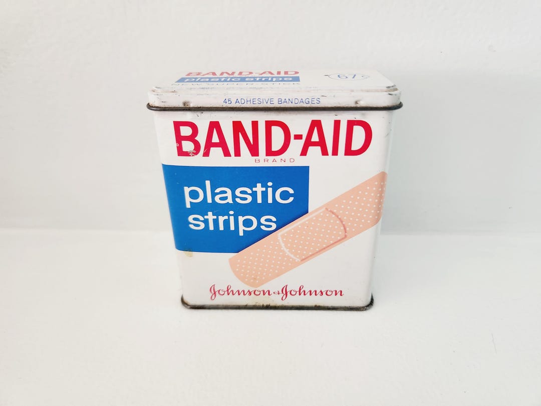 Vintage Band-aid Plastic Strips Bandage Tin -- Johnson & Johnson ...