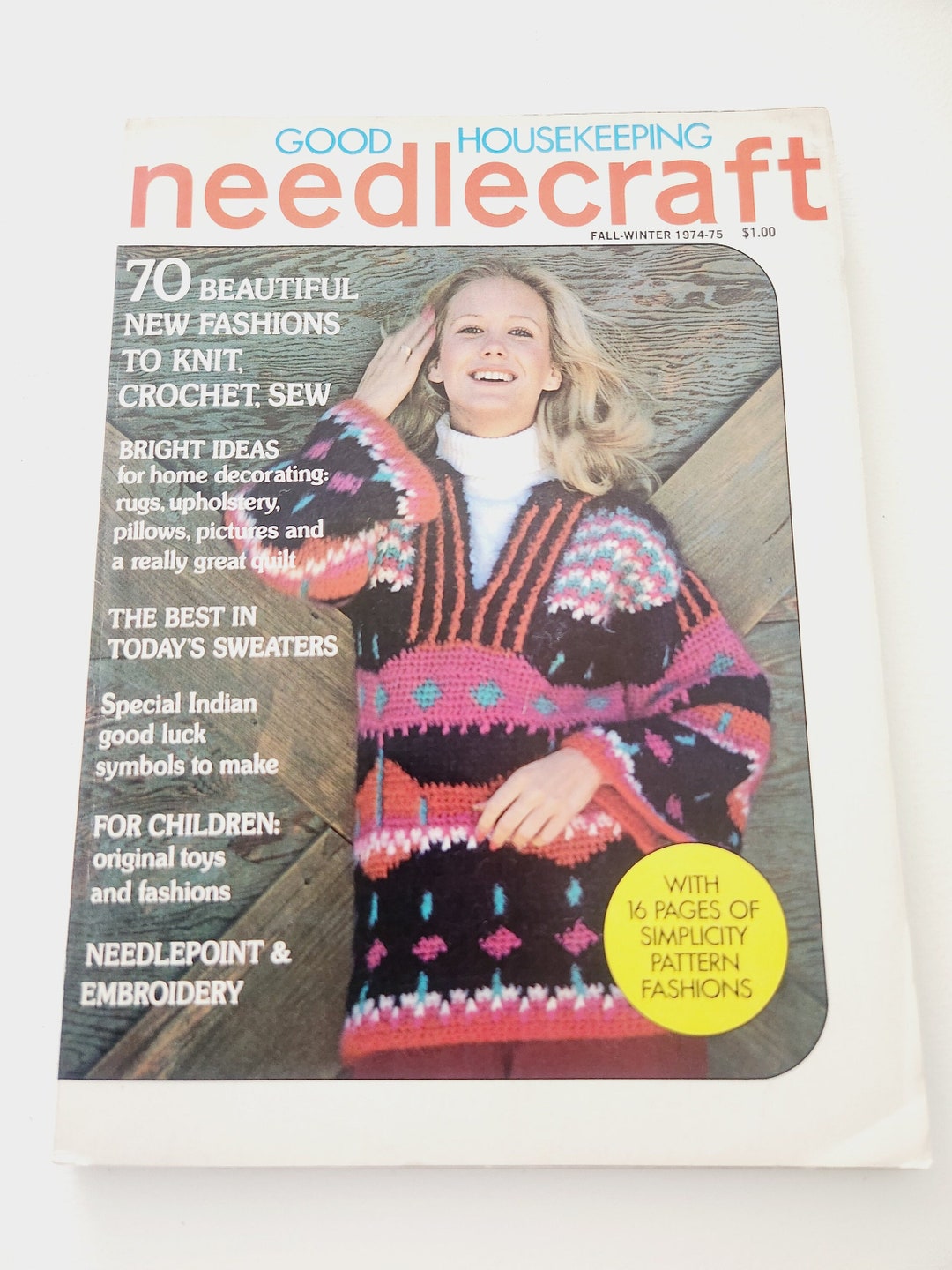 Good Housekeeping Needle Craft Magazine 1970s Vintage Magazine Sewing ...