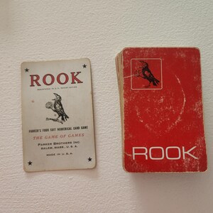 Vintage Rook Playing Card Game -- 1959 Vintage Card Games -- Family ...