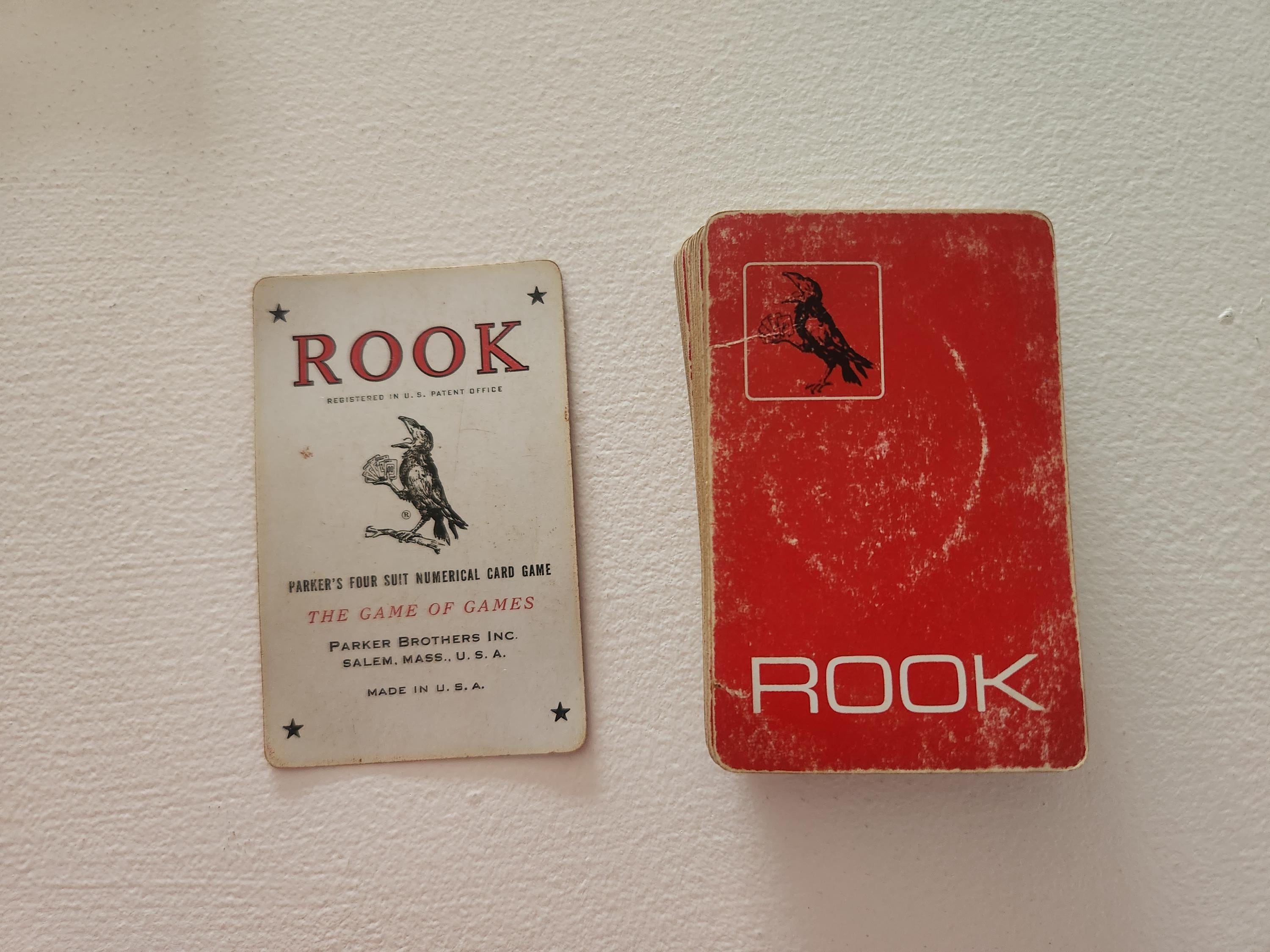 Vintage Rook Playing Card Game -- 1959 Vintage Card Games -- Family ...
