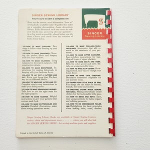 How to Do Dressmaker Tailoring Singer Sewing Library Spiral Booklet Mid ...