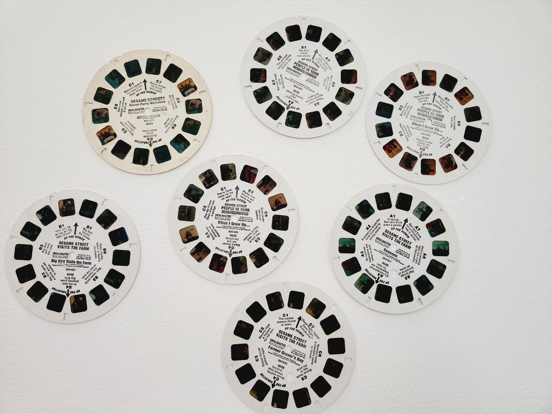 Vintage View Master Reels Sesame Street View Master Slides Seven Furry ...