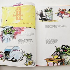 Sesame Street 1 2 3 Storybook -- 1986 Vintage Children's Book ...