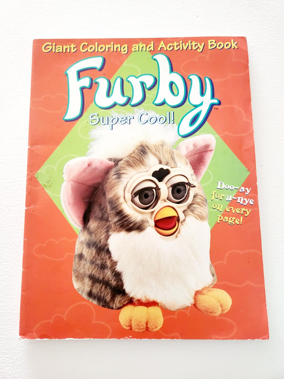 Furby Super Cool Giant Coloring/activity Book --1999 Vintage Children's ...