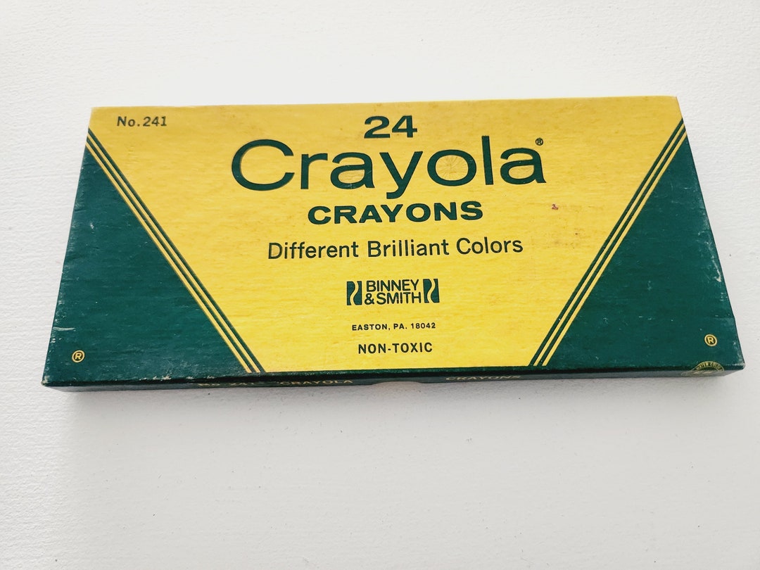 Vintage Binney & Smith Crayola Crayons Flat Box NO. 241 Vintage Crayola ...