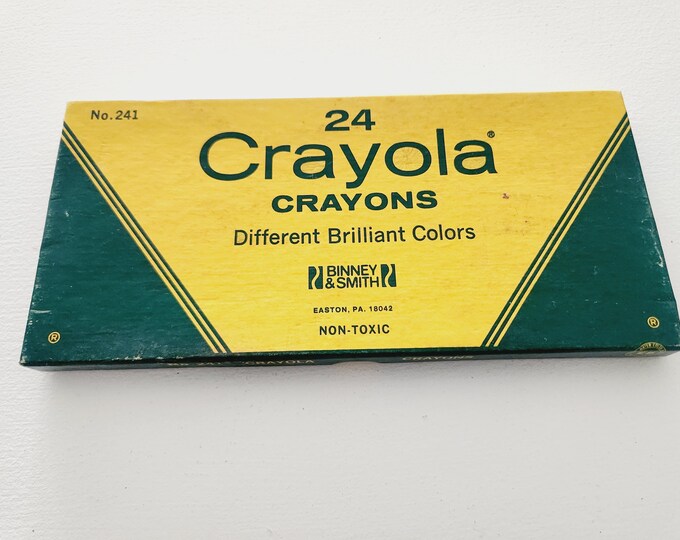 Vintage Binney & Smith Crayola Crayons Flat Box NO. 241 -- Vintage ...