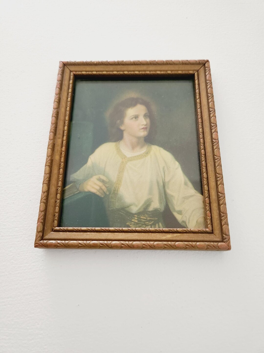 Vintage Religious Picture Print-- Vintage Religious Frame Wall Art ...