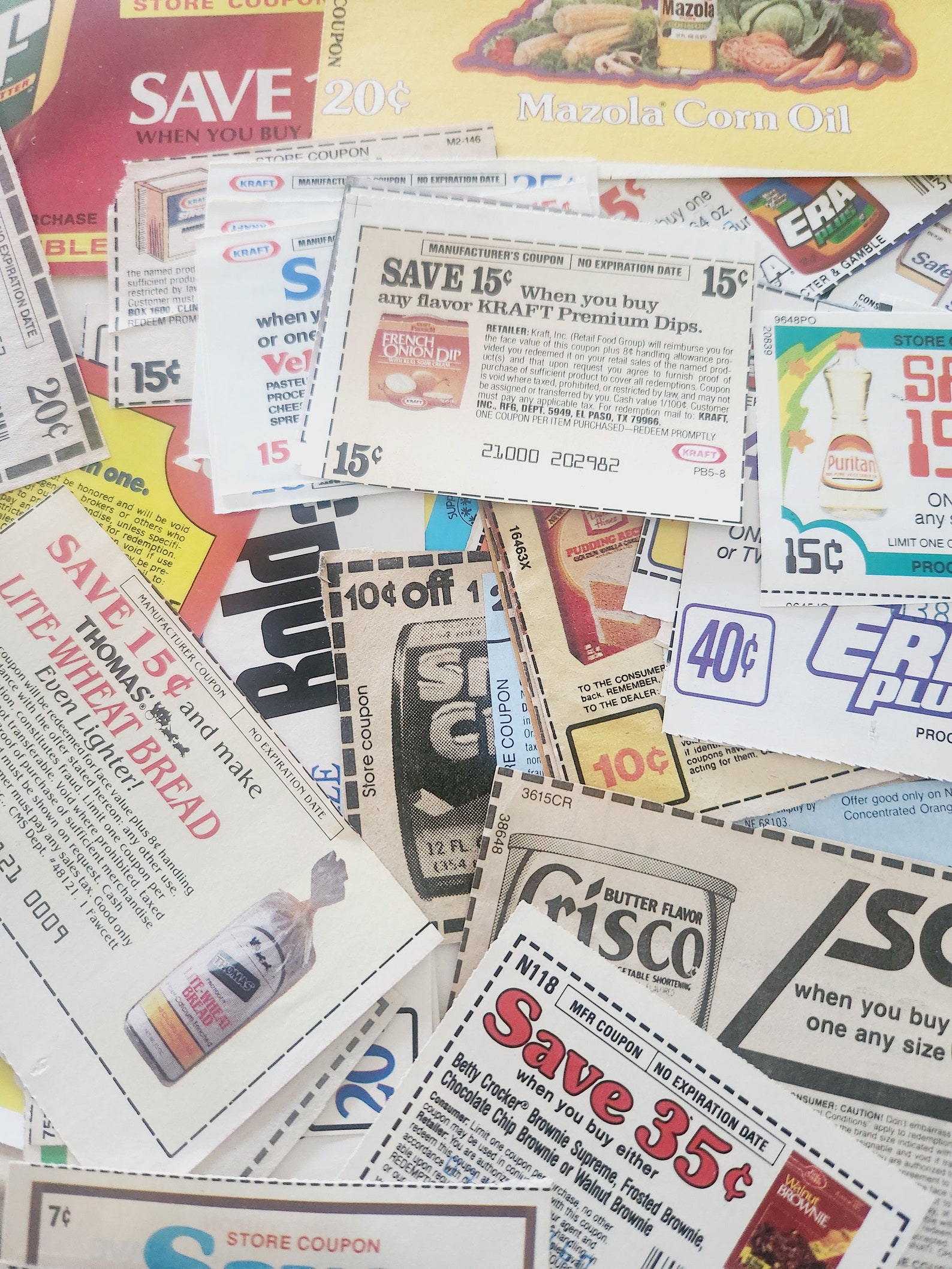 Vintage Coupons -- Lot of 50 Manufacturer's Grocery Coupons -- Paper ...