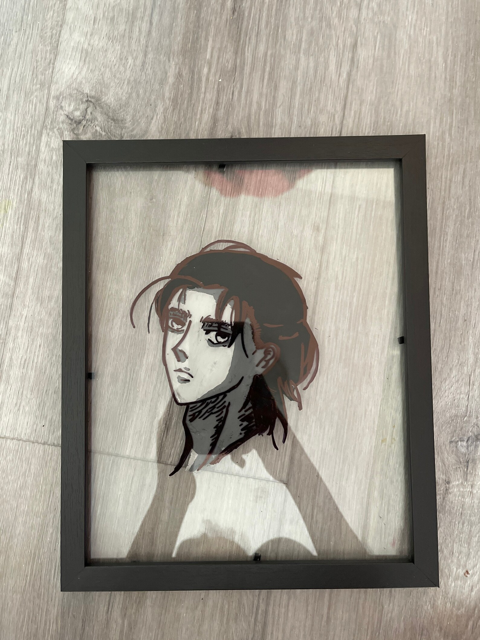 A eren glass painting aot attack on Titan | Etsy